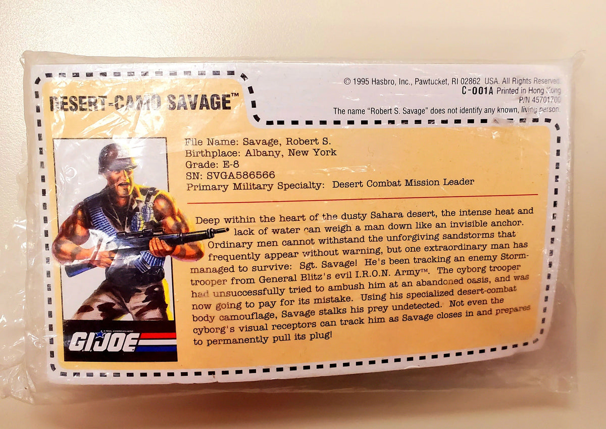 GI Joe 1995 Desert Camo Sergeant Savage Figure – Comic-Kazi