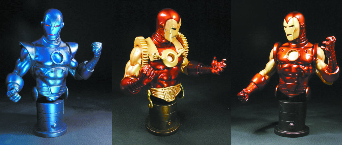 Invincible Iron Man Mini Bust 3-Pack – Comic-Kazi